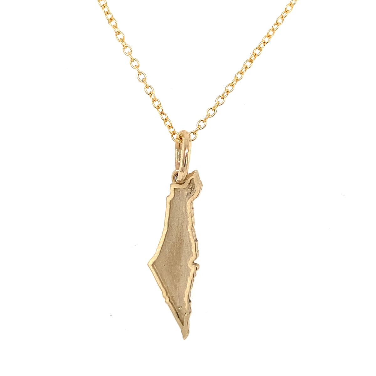 Gold Map of Israel Charm | Jessica Jewellery