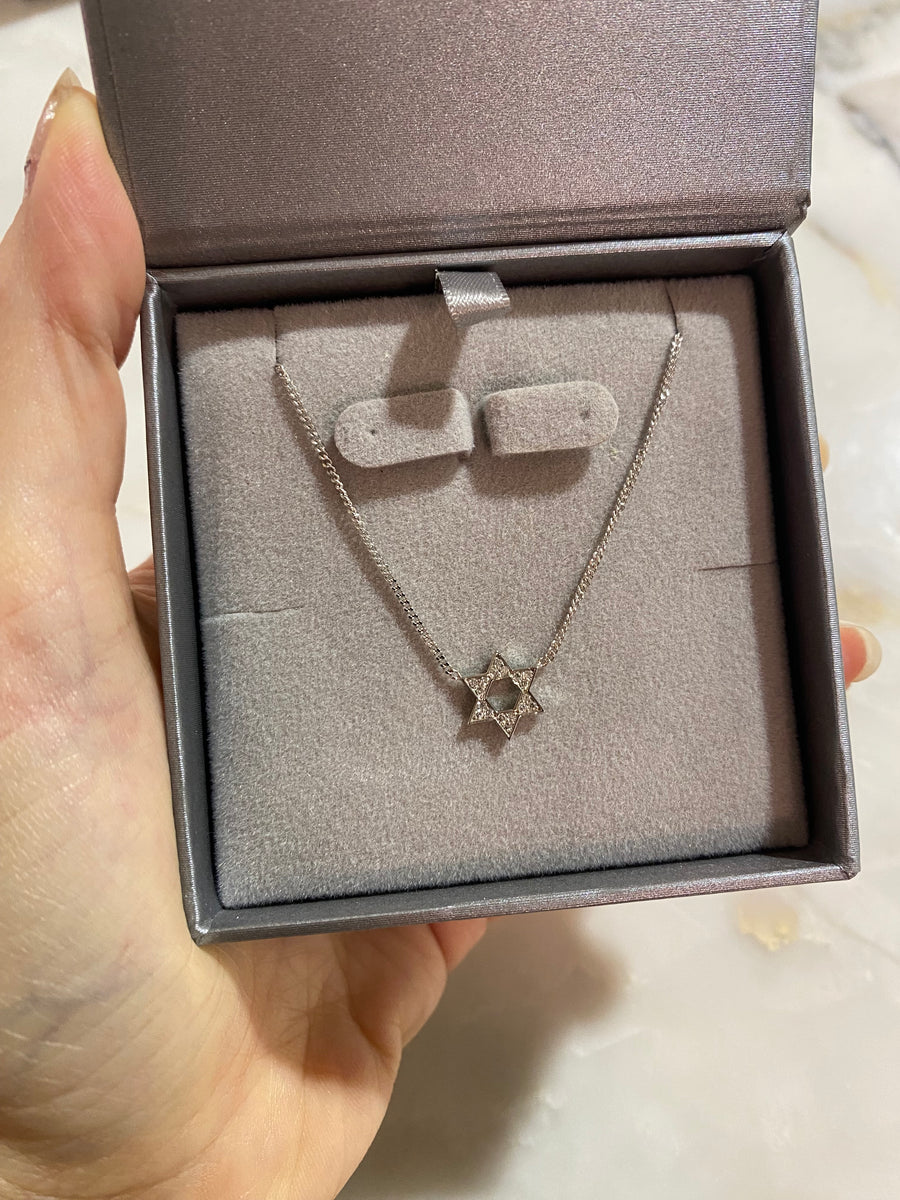 Small Diamond Star of David Charm | Jessica Jewellery